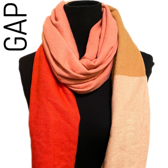 GAP | Accessories | Vintage Gap Color Block Extra Large Soft Wrap Scarf ...